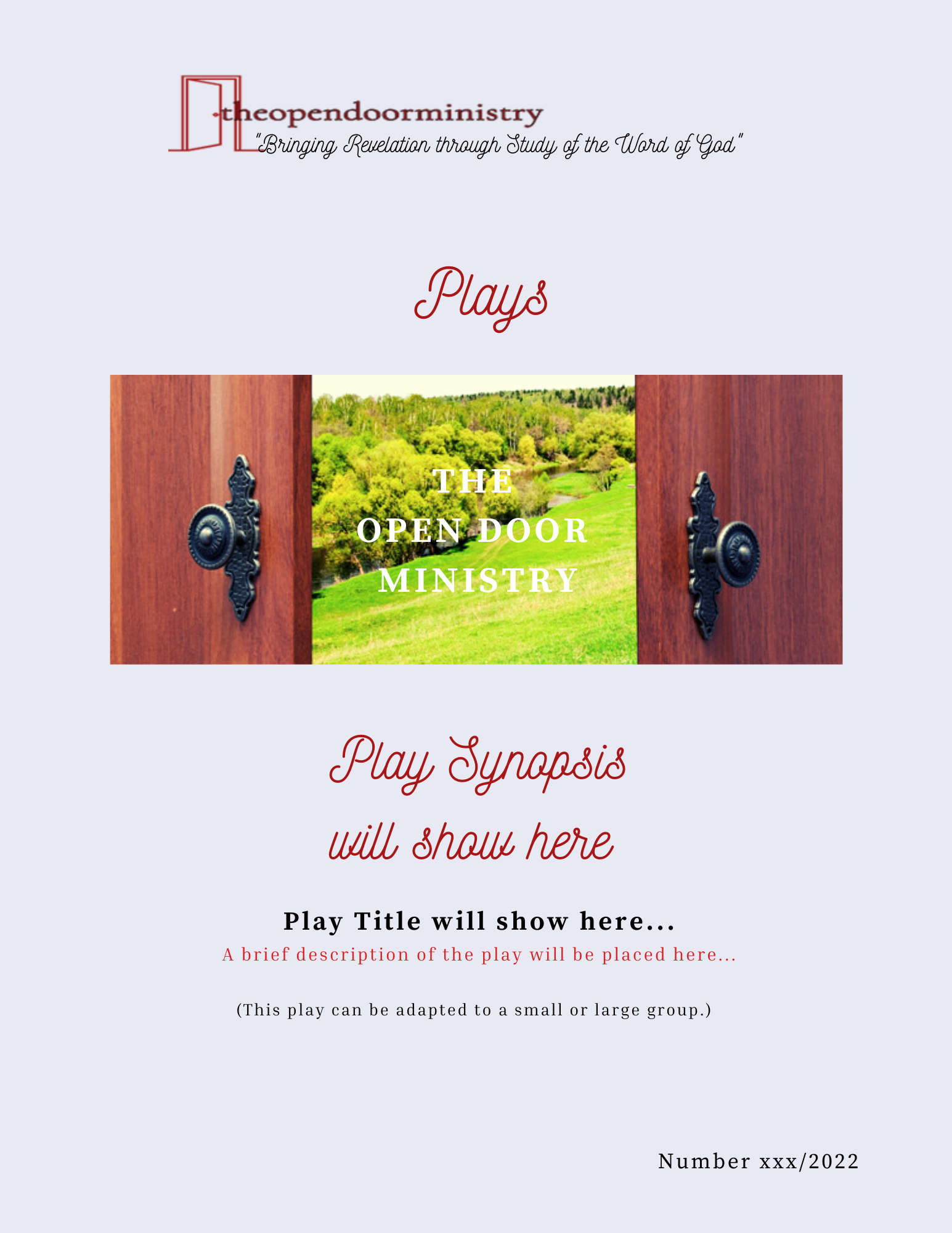 Resource Center – theopendoorministry.org